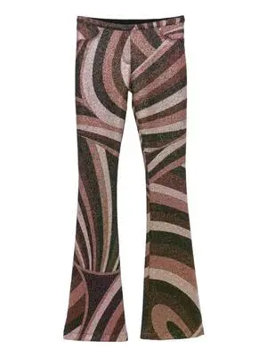 EMILIO PUCCI Iride-print Glitter-effect Trousers