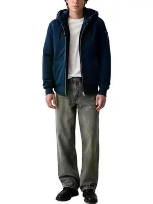 Moose Knuckles Zip-up Hoodie - Blue