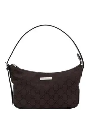 Gucci Lady Lunetta Gg Canvas Shoulder Bag - Brown