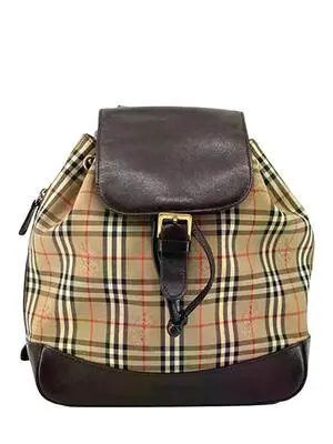 Burberry 2000-2017 Haymarket Check Canvas Backpack - Neutrals