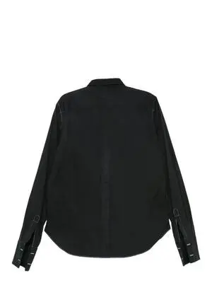 ROMEO GIGLI 1990s Contrast-stitch Shirt - Black