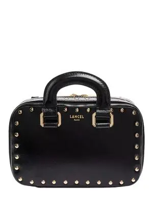 LANCEL Bcbg Studded Vanity Shoulder Bag - Black