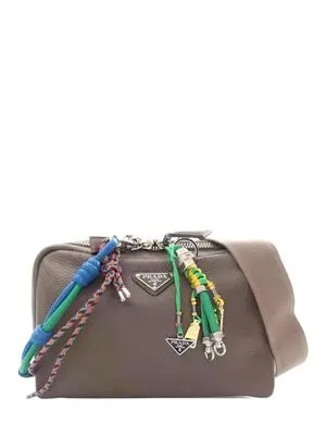 Prada 2013-2026 Vitello Daino Crossbody Bag - Grey