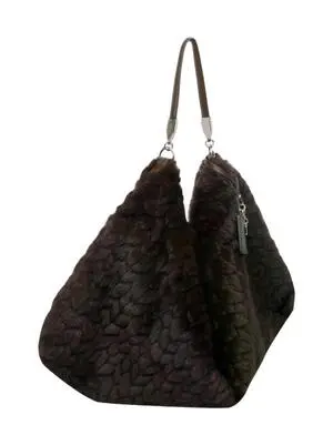 Liu Jo Large Faux-fur Bag - Brown