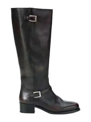 Staud Brooklyn Buckle-detail Knee-high Boots - Brown
