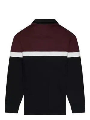 SIMONE ROCHA Striped-pattern Cotton Polo Shirt