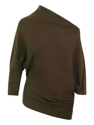 JOVONNA Liana Asymmetric Knitted Sweater