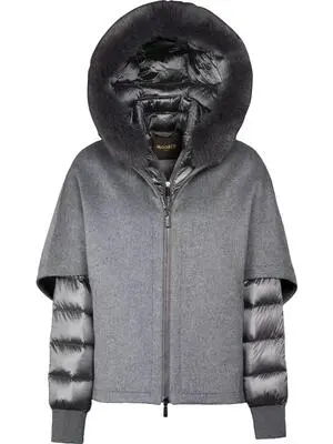 MOORER Hooded Coat Grey