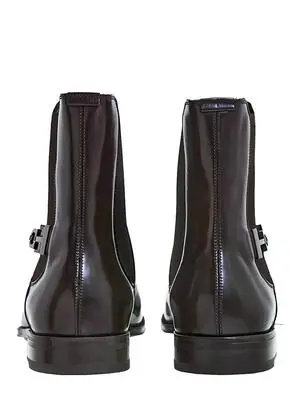 SALVATORE FERRAGAMO Buckle Ankle Boots