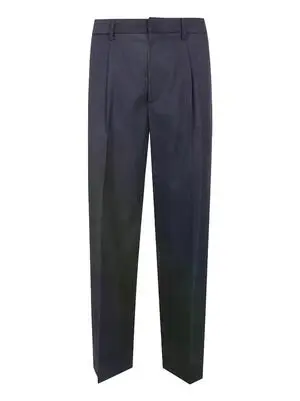 DUNST Pleated Tailored Trousers - Grey