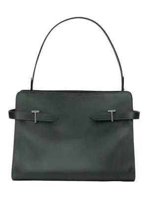 LE TANNEUR Large Emie Strap Shoulder Bag - Green