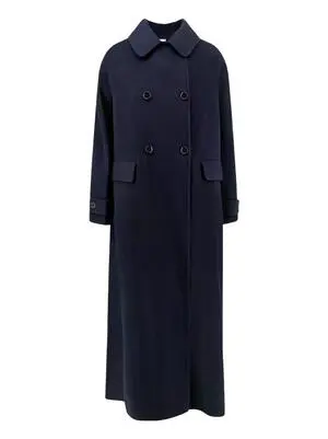 Aspesi Double-breasted Coat - Blue