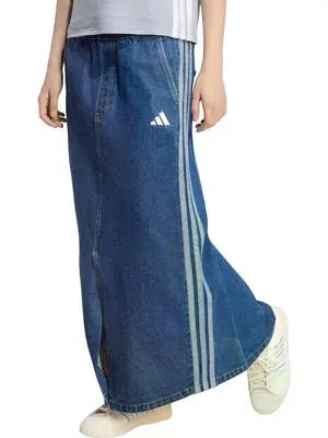 Adidas Stadium Washed Denim Skirt - Blue