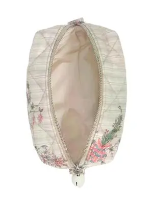 Bimba Y Lola Romantic Sweet Birds Small Cotton Make-up Case - Neutrals