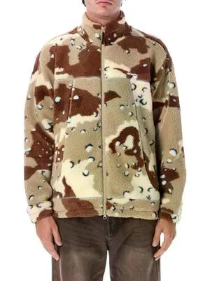 Obey Camo-pattern Fleece Jacket Neutrals