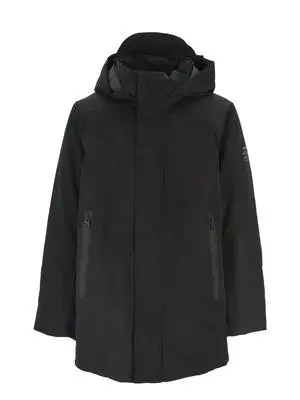 ECOALF Hooded Zip-up Jacket - Black