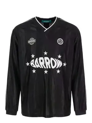 BARROW Graphic-print Long-sleeve T-shirt - Black