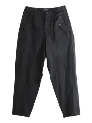 CASEY CASEY Pleated-detail Button-flap Trousers