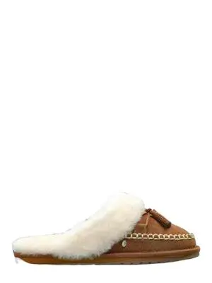 EMU AUSTRALIA Tahnee Tassel-detail Shearling-trim Slippers - Brown