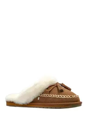 EMU AUSTRALIA Tahnee Tassel-detail Shearling-trim Slippers - Brown