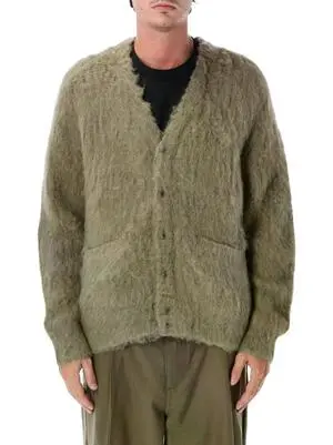 Obey V-neck Cardigan - Green