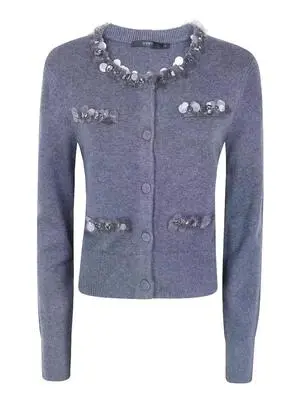 Seventy Sequin-embellished Cardigan - Grey