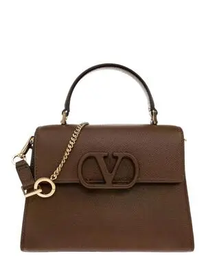 Valentino Garavani Vlogo Signature Tote Bag Brown