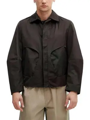 ADER ERROR Pleated-back Zip-up Jacket - Brown