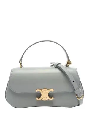 Celine 2010-2026 Teen Leather Laura Satchel - Blue