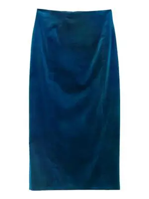 JIL SANDER Velvet Midi Skirt