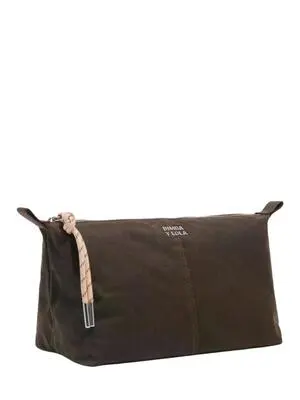 Bimba Y Lola Large Dark Coated Make-up Case - Brown