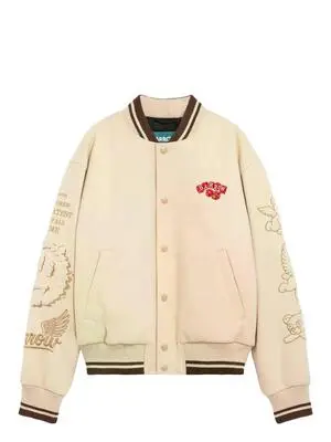 BARROW Logo-embroidered Bomber Jacket - Neutrals