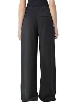 Closed Rylan Pleated Twill Trousers Black