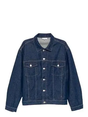 Maison Kitsuné Denim Trucker Jacket Navy