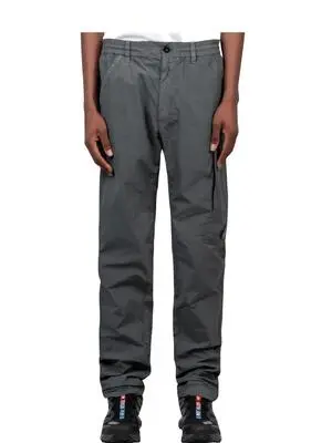 C.P. COMPANY Button-detail Casual Trousers - Grey