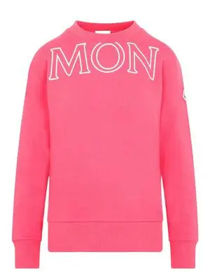 Moncler Logo Sports Sweater - Pink
