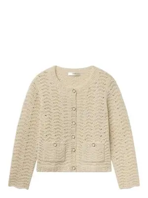 FRAME Herringbone Knit Cardigan Bsct