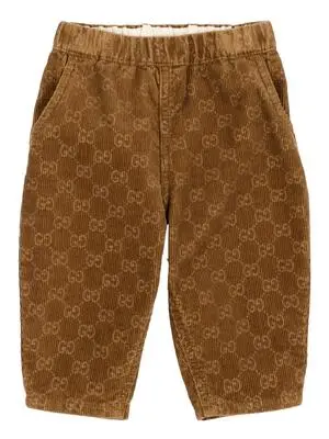 Gucci GG Corduroy Trousers Brown