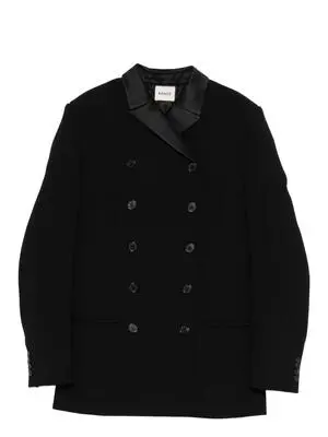 Khaite Double-breasted Jacket - Black