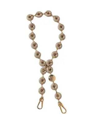 Loewe Donut Bag Strap In Acetate And Metal With Engraved Logo - Beige