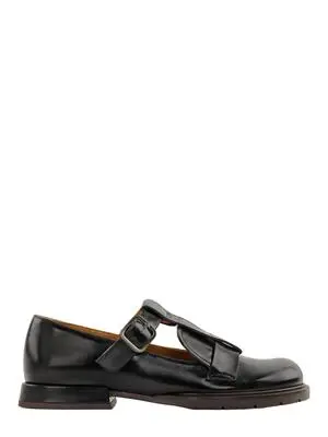 Chie Mihara Jeiyei Patent Leather Mary Jane Flat - Black