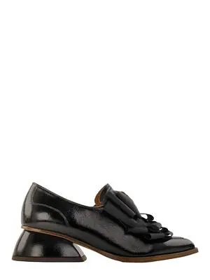 Chie Mihara Casame Patent Leather Elastic-strap Pump - Black