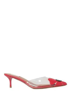 Alaïa Bloom Floral-pattern Pvc Mules With Mid-stiletto Heel - Red