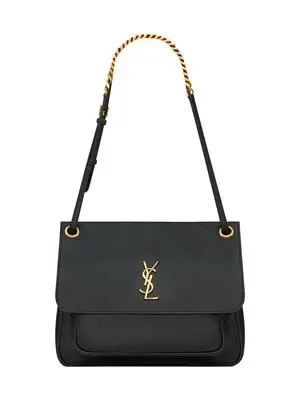 Saint Laurent Niki Soft Medium In Lambskin - Black
