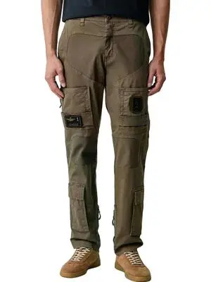 AERONAUTICA MILITARE Patch-detail Cargo Pants - Brown