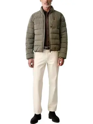 AERONAUTICA MILITARE Logo-embroidered Chest-pocket Shirt - Brown