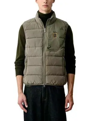 AERONAUTICA MILITARE Quilted-finish Logo-patch Gilet - Green