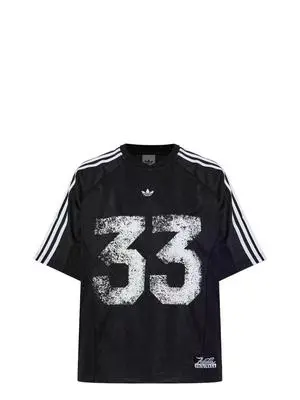 ADIDAS Logo-print Mesh T-shirt