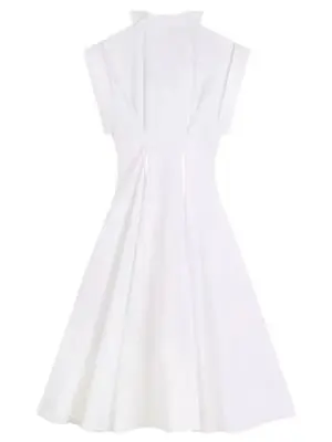 GIVENCHY Shirt Dress In Poplin With Deconstructed Collar