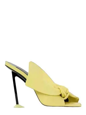 GIVENCHY Boudoir Heeled Mules In Nappa Leather With Bow